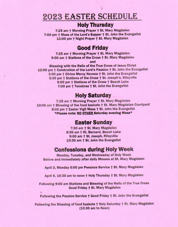 Welcome to the Catholic Community of St. John the Evangelist, St. Mary ...