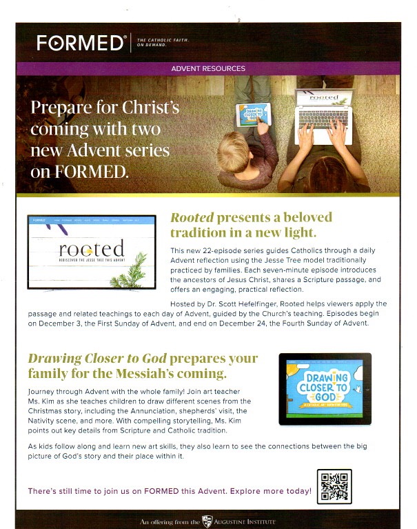 Advent Series on Formed | Welcome to the Catholic Community of St. John ...