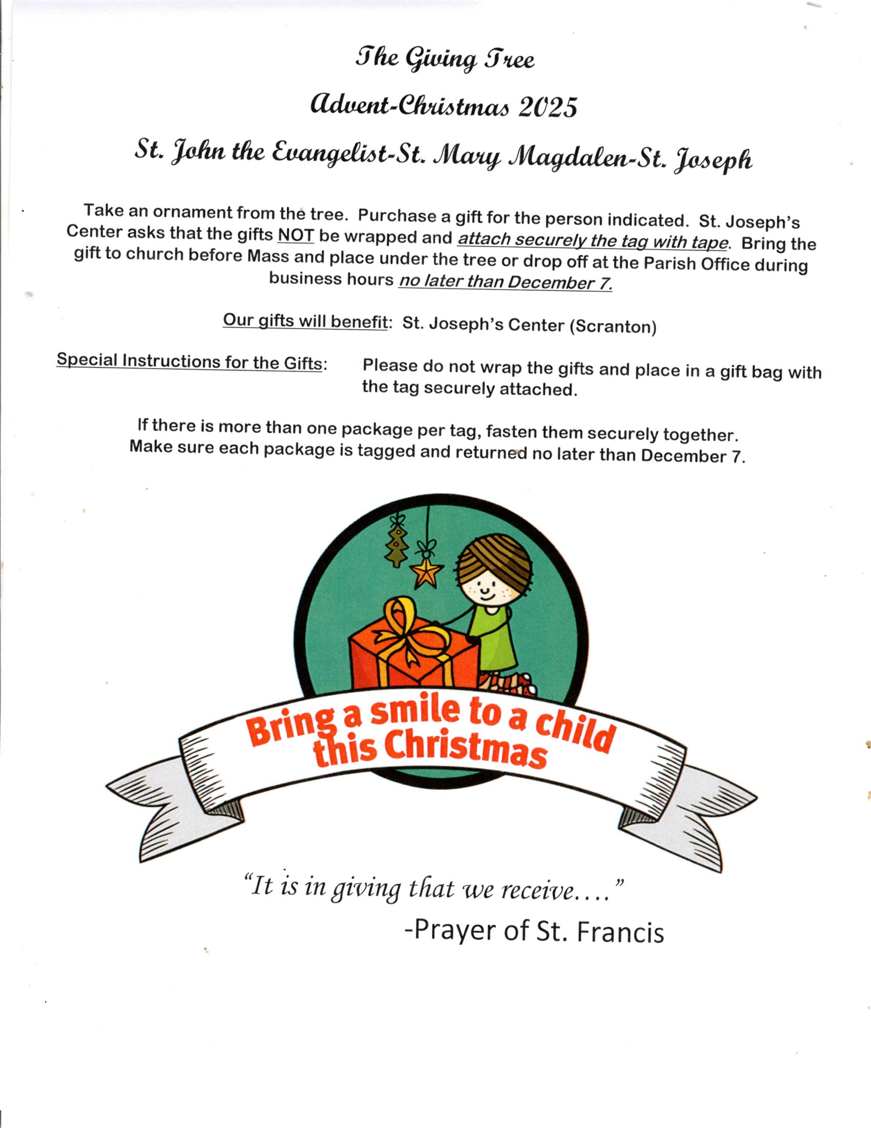 Welcome to the Catholic Community of St. John the Evangelist, St. Mary ...